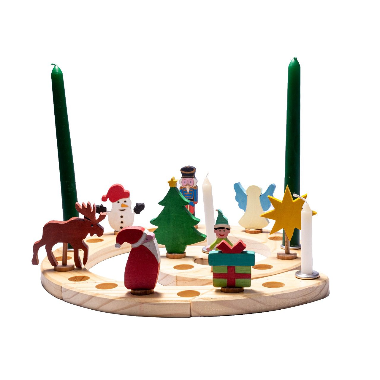 A Handmade Wooden Christmas Advent Spiral Set – A Magical Countdown to ...